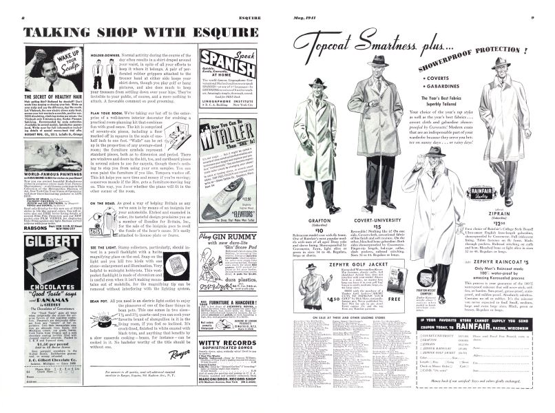 Advertisements | Esquire | MAY, 1941