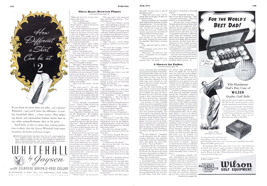 Wilson Sporting Goods Co.: Wilson Golf Balls | Esquire | JULY, 1941