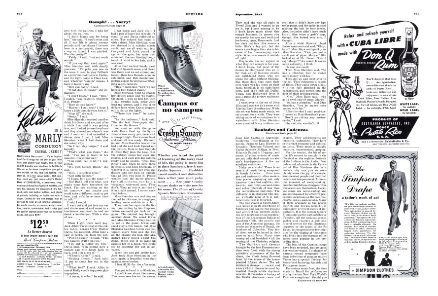 Schieffelin & Co.: White Label | Esquire | SEPTEMBER, 1941