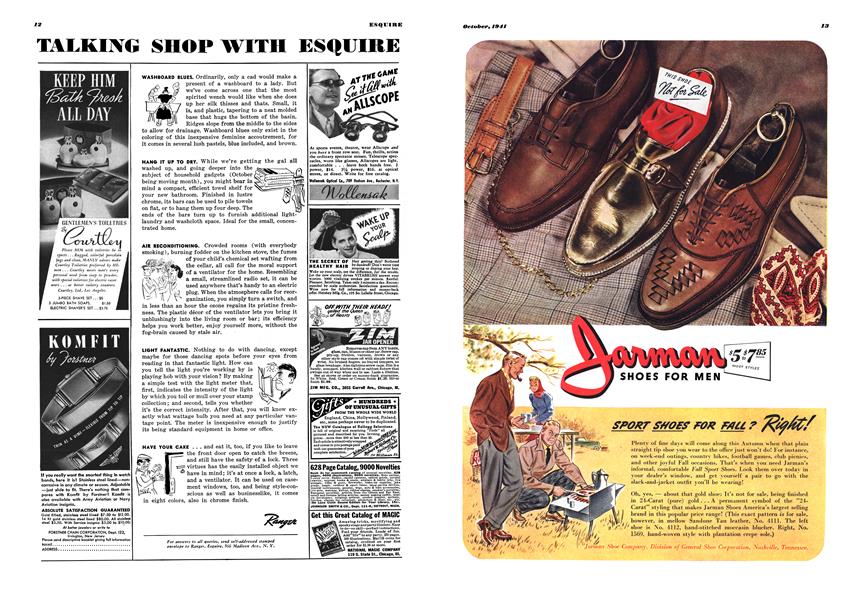 Talking Shop with Esquire | Esquire | OCTOBER 1941