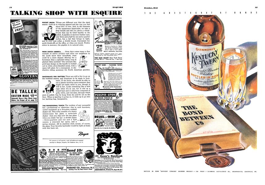 Talking Shop with Esquire | Esquire | OCTOBER 1941