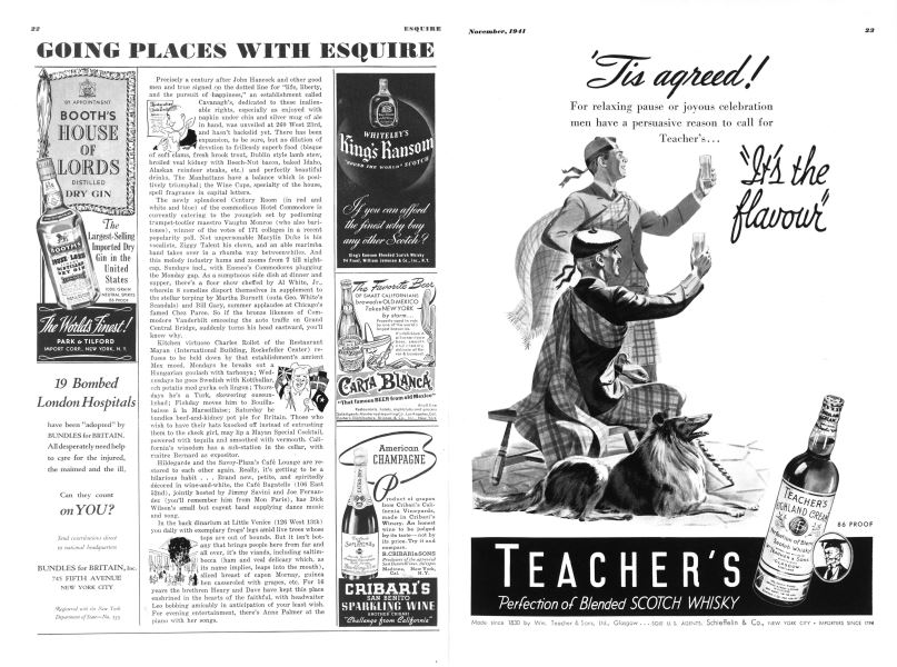 Advertisements | Esquire | NOVEMBER 1941