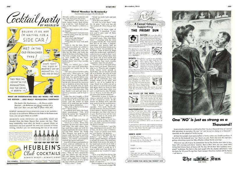 G. F. Heublein & Bro. | Esquire | DECEMBER, 1941