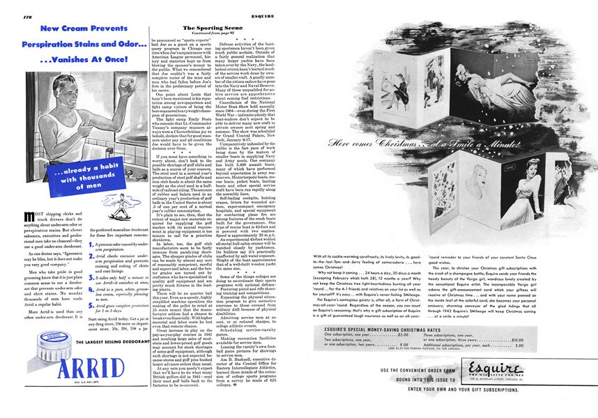 Arrid | Esquire | JANUARY 1942