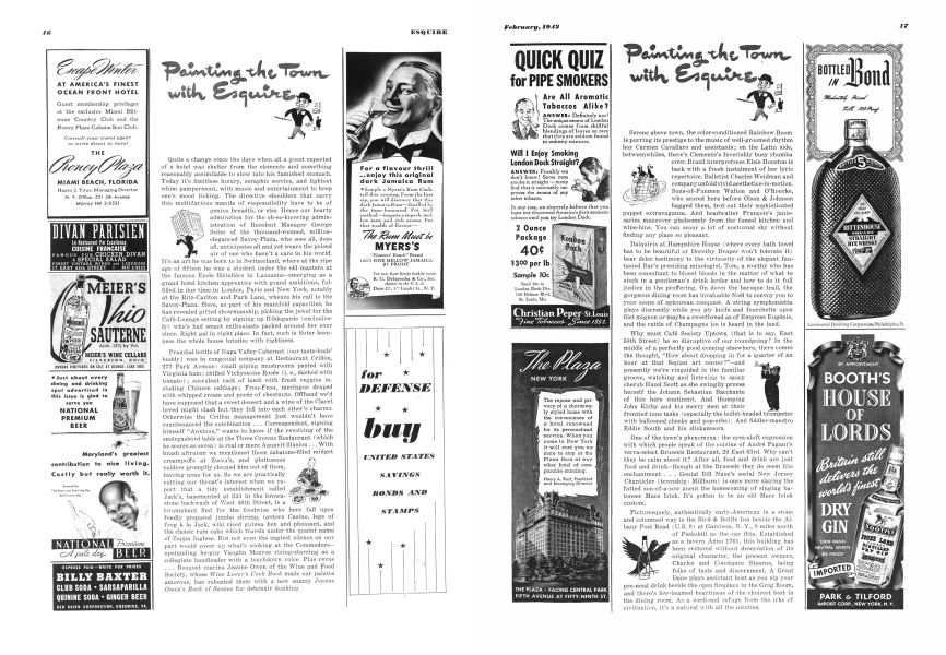 Advertisements | Esquire | FEBRUARY, 1942