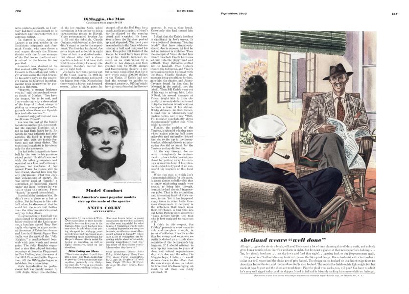 Model Conduct | Esquire | SEPTEMBER, 1942