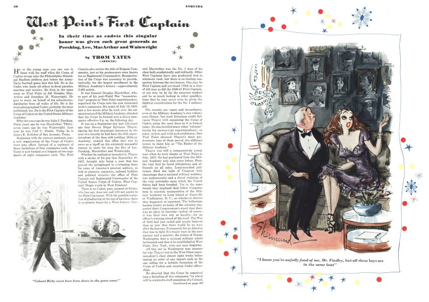 West Point's First Captain | Esquire | January,1943
