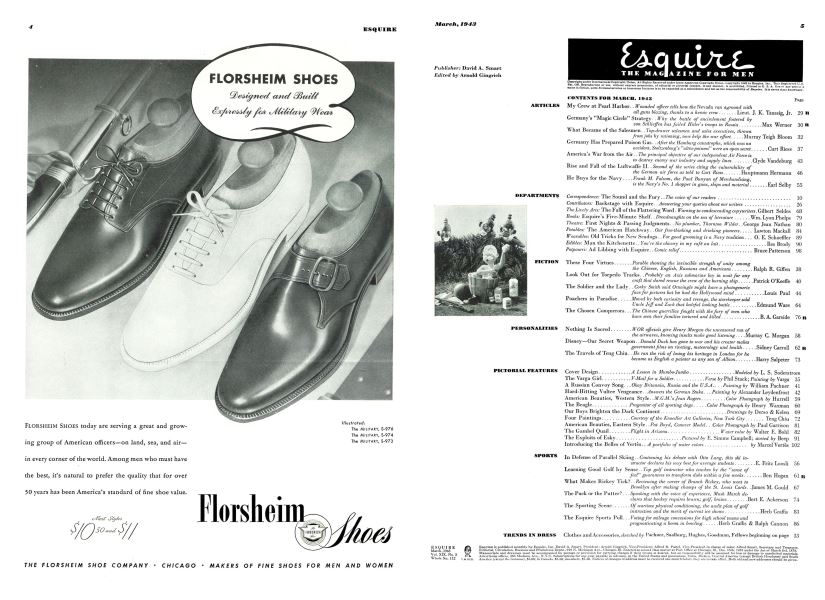 The Florsheim Shoe Compan | Esquire | MARCH 1943