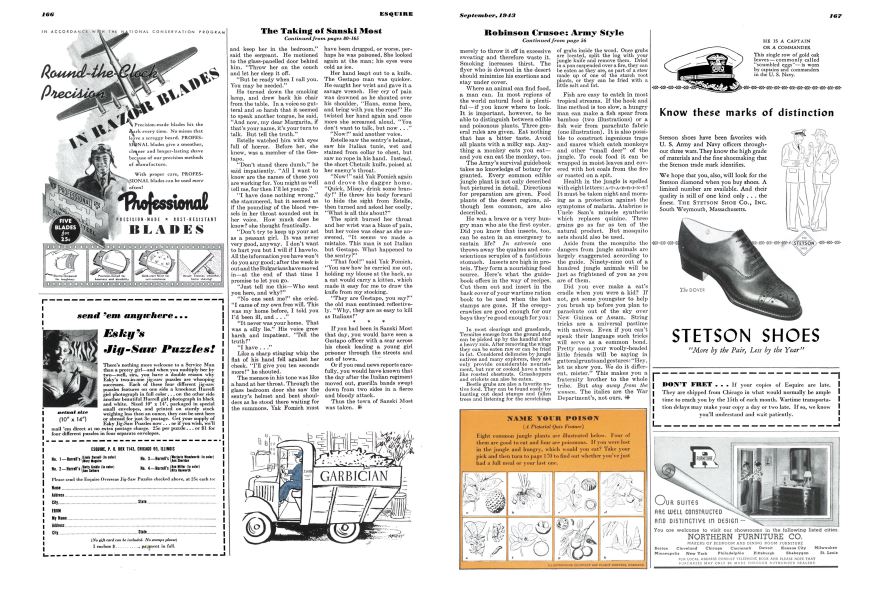 Professional Blades: Precision-made Blades | Esquire | SEPTEMBER 1943