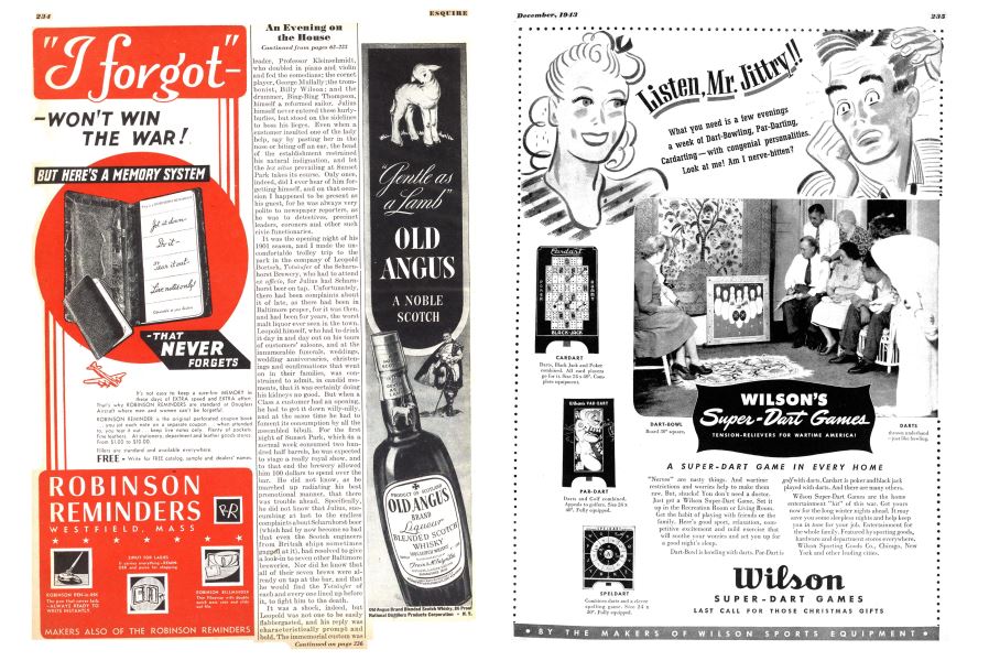 Wilson Sporting Goods Co. | Esquire | DECEMBER, 1943