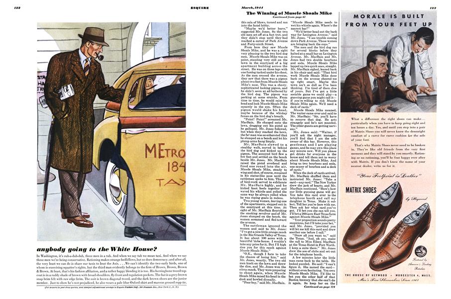 The House of Heywood: Matrix Shoes | Esquire | MARCH 1944