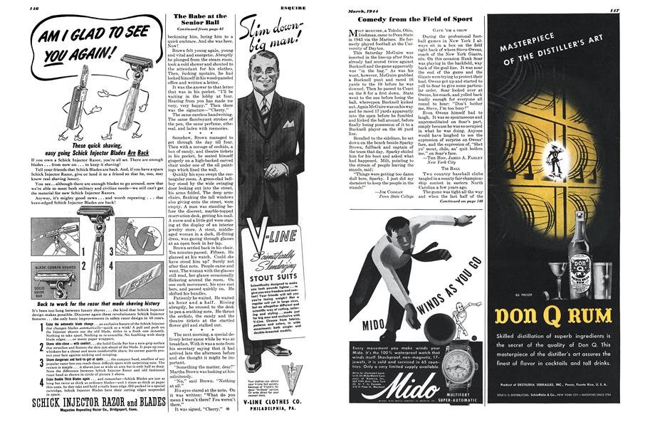 V-line Clothes Co. | Esquire | MARCH 1944