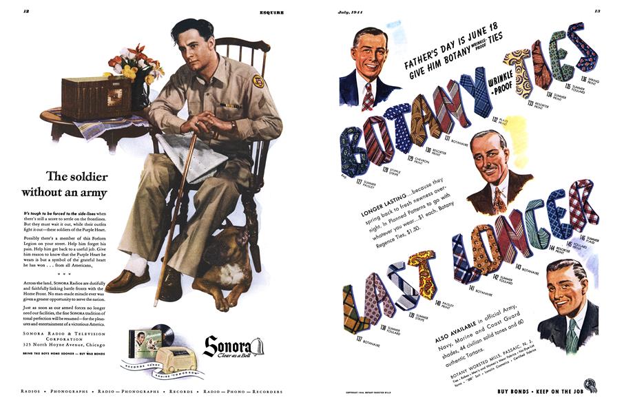 Botany Worsted Mills | Esquire | JULY 1944