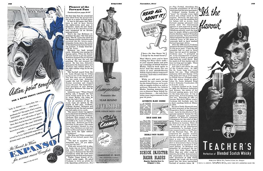 Magazine Repeating Razor Co. | Esquire | NOVEMBER 1944