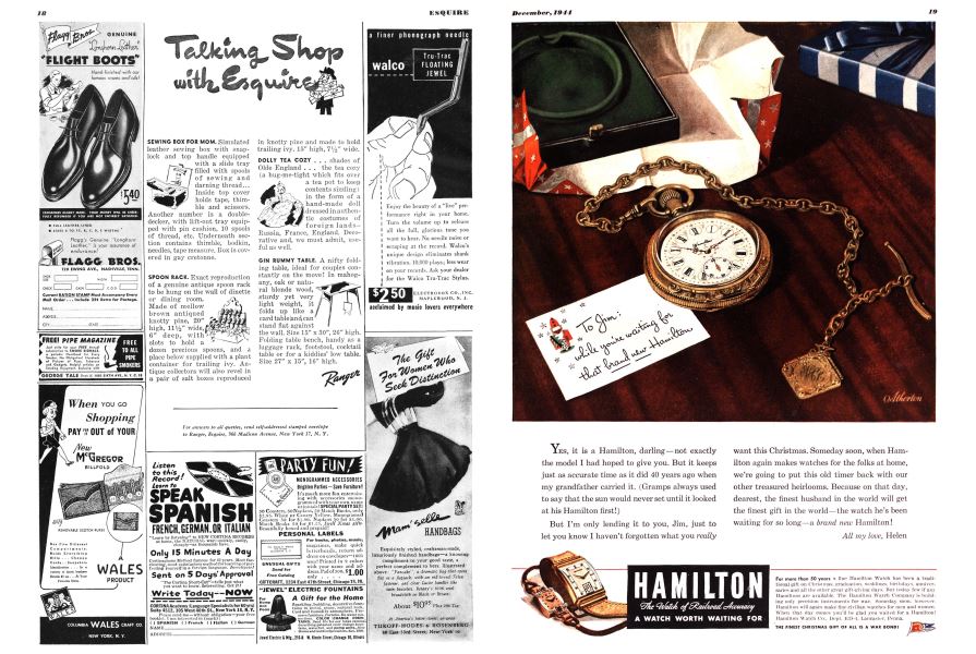 Advertisements | Esquire | DECEMBER, 1944