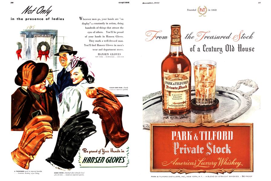 Advertisements | Esquire | DECEMBER, 1944