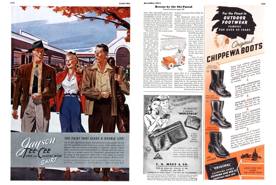 F. Jacobson & Sons, Inc.: Tee-cee | Esquire | DECEMBER, 1944