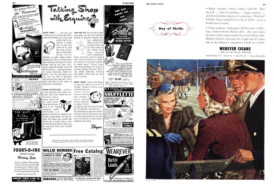 Advertisements | Esquire | DECEMBER, 1944
