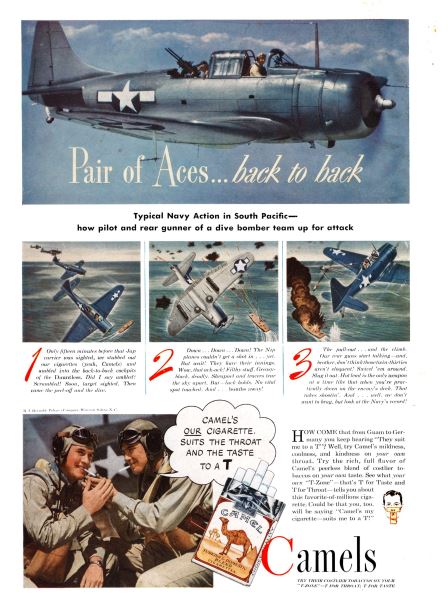 R. J. Reynolde Tobacco Company: Camels | Esquire | DECEMBER, 1944