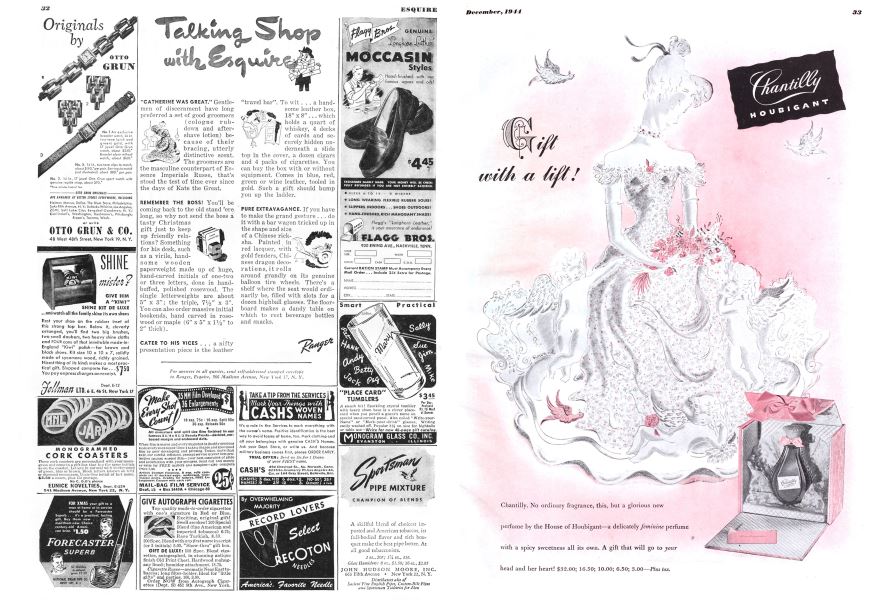 Advertisements | Esquire | DECEMBER, 1944