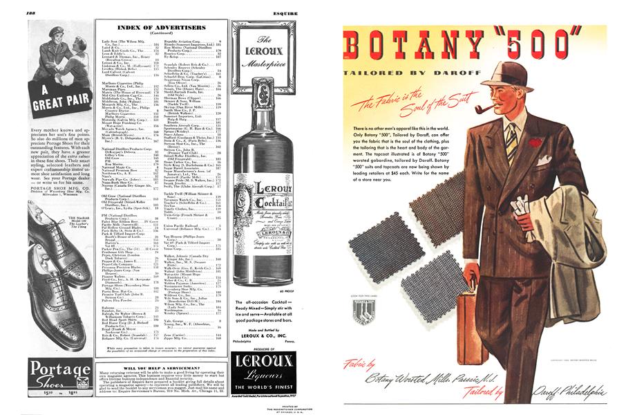 Botany Worsted Mills | Esquire | MAY 1945