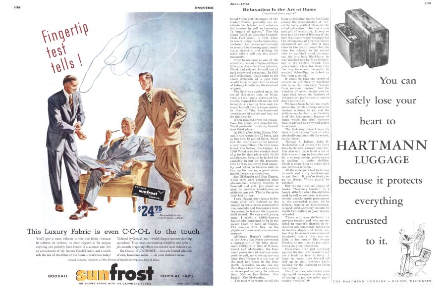 The Hartmann Company | Esquire | JUNE 1945