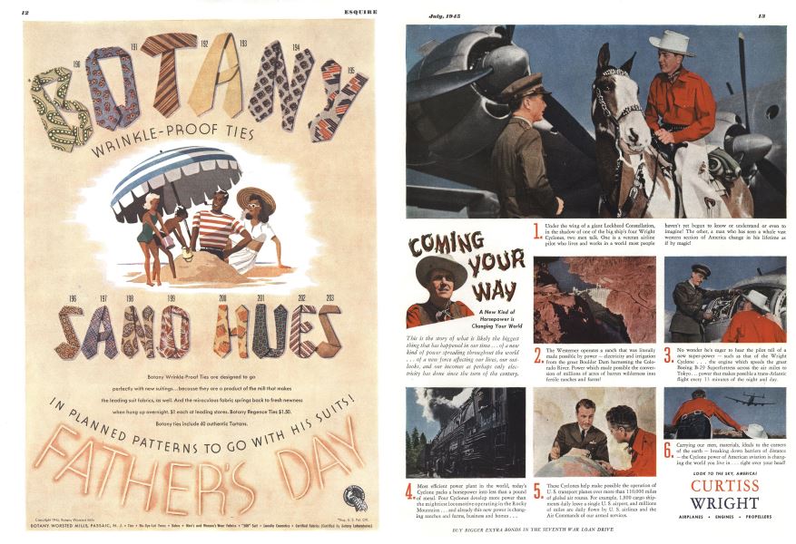 Curtiss Wright | Esquire | JULY, 1945