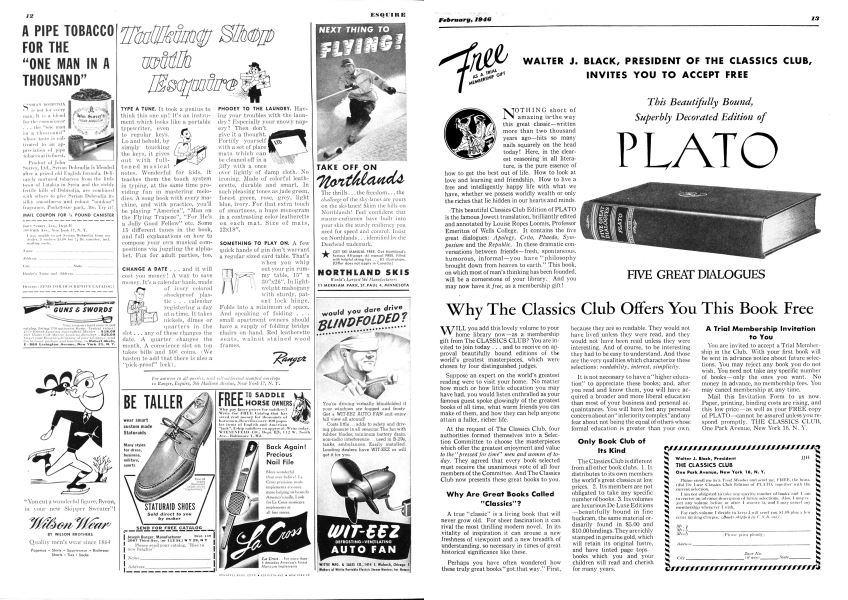 THE CLASSICS CLUB | Esquire | FEBRUARY, 1946