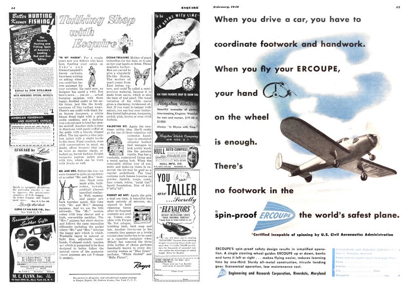 Advertisements | Esquire | FEBRUARY, 1946