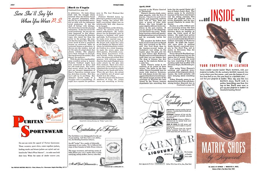 P. LORILLARD CO.: India House tobacco | Esquire | APRIL, 1946
