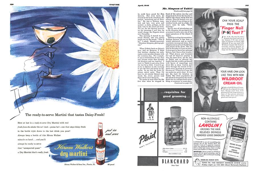 Advertisement: WILDROOT CREAM-OIL | Esquire | APRIL, 1946