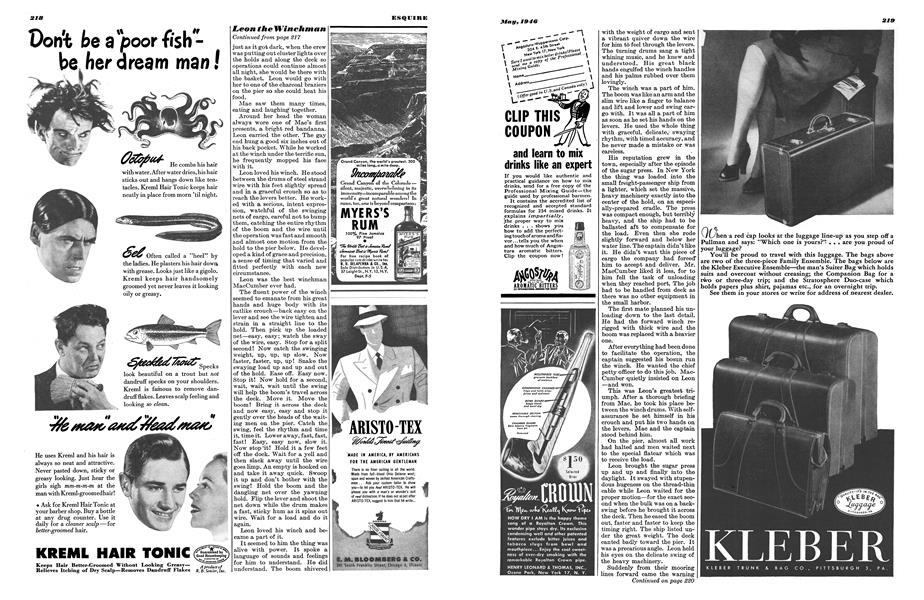 R. B. Semler, Inc.: KREML HAIR TONIC | Esquire | MAY, 1946