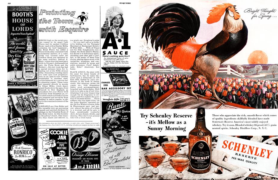 Schenley Distillers Corp.: Schenley Reserve | Esquire | MAY, 1946