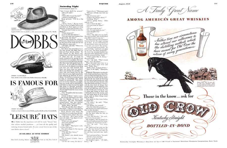 National Distillers Products Corporation: Old Crow | Esquire | AUGUST, 1946