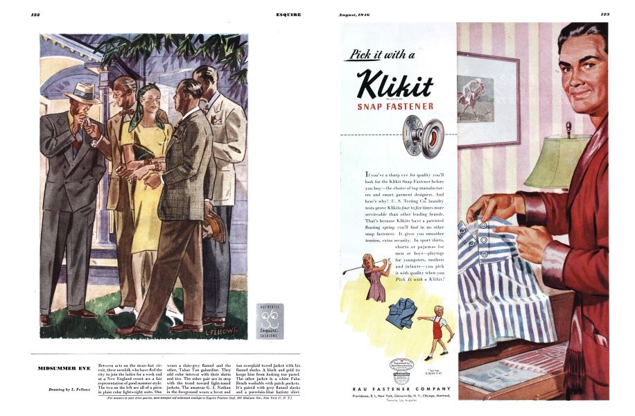 Rau Fastener Company: Klikit | Esquire | AUGUST, 1946