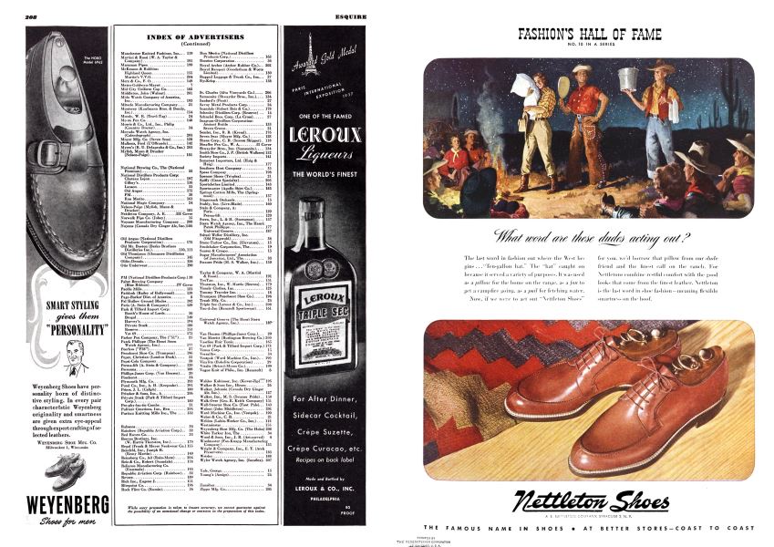 Nettleton Shoes | Esquire | SEPTEMBER, 1946