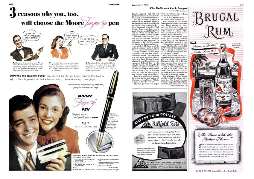 Park & Tilford Import Corp.: Brugal Rum | Esquire | SEPTEMBER, 1946
