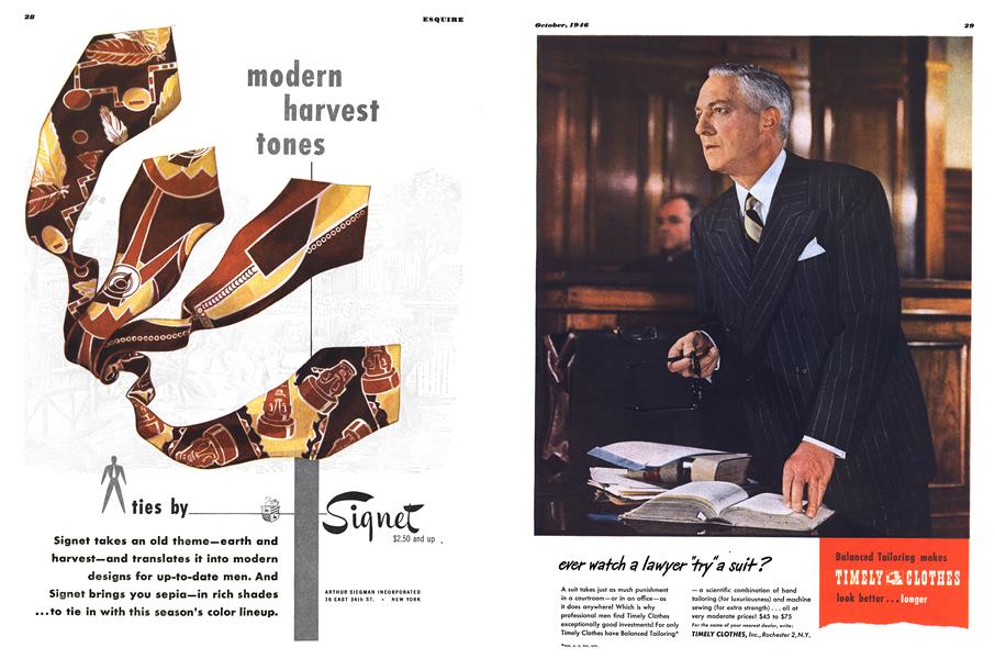 Arthur Siegman Incorporated | Esquire | OCTOBER, 1946