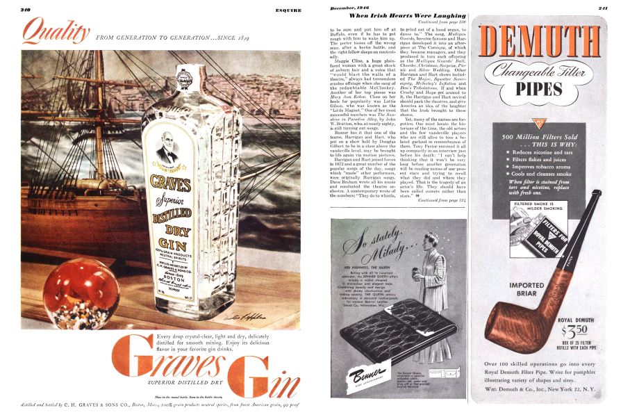 Benner Leather Goods Co.: Benner Queen | Esquire | DECEMBER, 1946