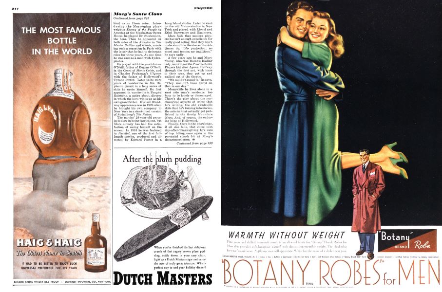 Advertisement: Dutch Masters Cigar | Esquire | DECEMBER, 1946