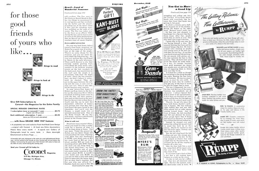 Advertisements | Esquire | DECEMBER, 1946