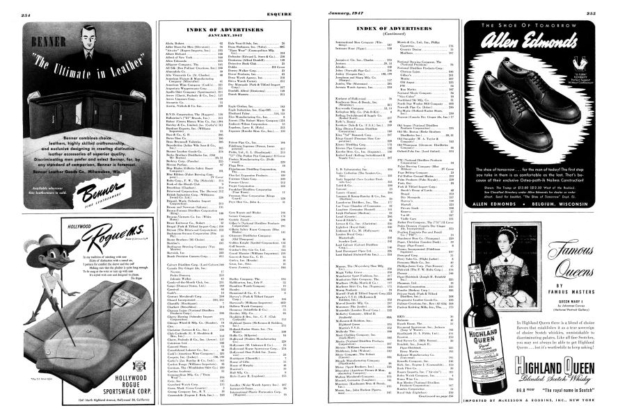 Allen Edmonds | Esquire | JANUARY, 1947