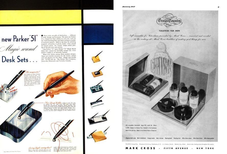 Mark Cross | Esquire | JANUARY, 1947