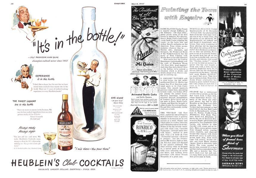 G. F. Heublein & Bro., Inc. | Esquire | MARCH, 1947