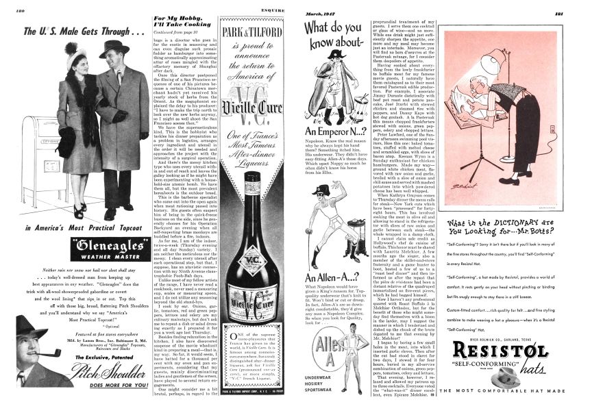 Napoleon Complex | Esquire | MARCH, 1947