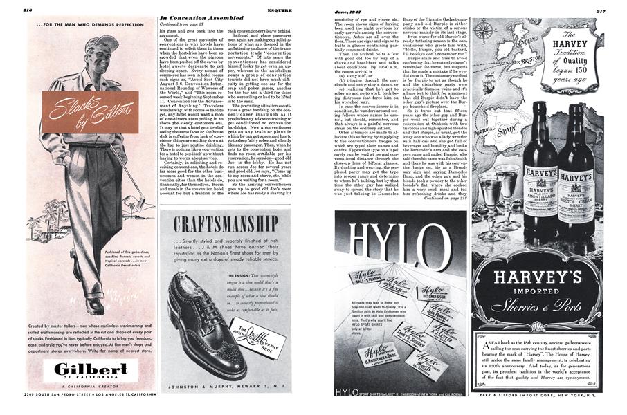 Johnston & Murphy: J & M Shoes | Esquire | JUNE, 1947