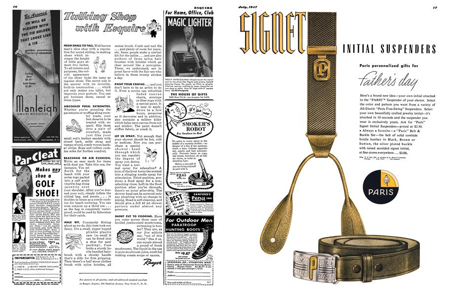 A. Stein & Company: Paris | Esquire | JULY, 1947