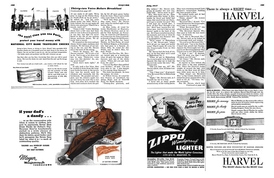 Harvel Watch Co. | Esquire | JULY, 1947