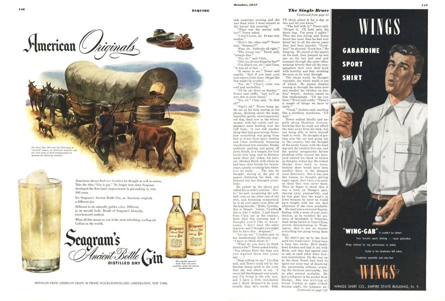Seagram-distillers Corporation: Seagram’s Ancient Bottle Gin | Esquire ...