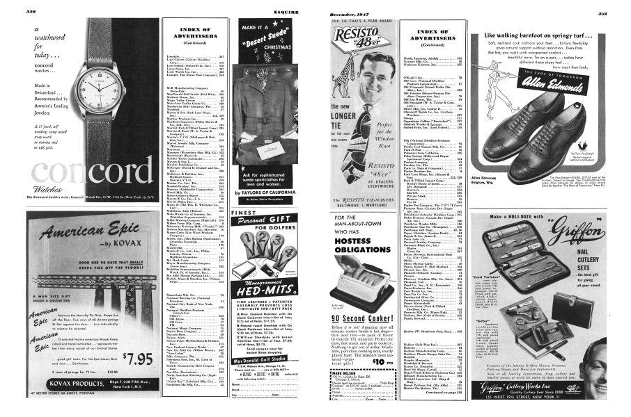 MARK NELSON | Esquire | DECEMBER, 1948